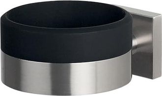 Spirella F&ouml;nhalter, Haartrocknerhalter aus robustem Edelstahl matt zum Schrauben und Bohren HxBxT: 6x9x12 cm