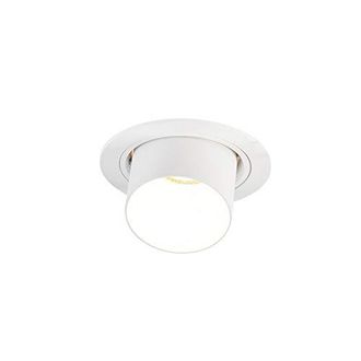 QAZQA installa - Syst&egrave;me de rail spot luminaire plafond, plafonnier compatible pour led - 1 lumi&egrave;re - &Oslash; 92 mm - Blanc - Design - &eacute;clairage int&eacute;rieur - Salon
