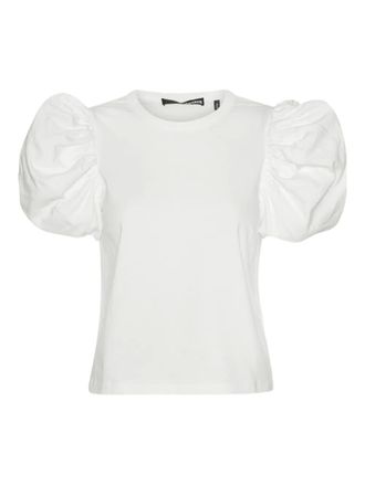Rotate t-shirt &agrave; manches bouffantes - Blanc