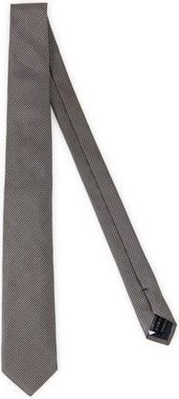 Au Printemps Paris Cravate imprim&eacute; en soie