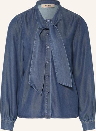 Mos Mosh Mos Mosh Schluppenbluse Mmpaloma In Jeansoptik blau