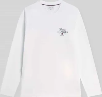 Tommy Hilfiger Regular Fit Langarmshirt aus reiner Baumwolle