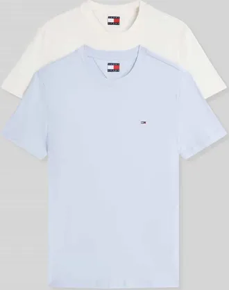 Tommy Jeans Slim Fit T-Shirts aus reiner Baumwolle im 2er-Pack
