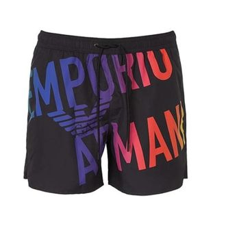 Emporio Armani Boxer Bold Logo Multicolor - - Swimwear - Herren - Schwarzk - L