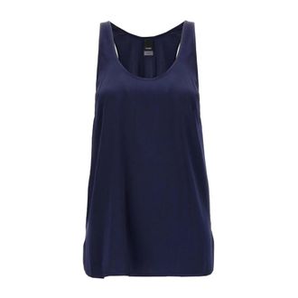 Pinko Blaue Seidentop - - Tops - Damen - Blau - XS