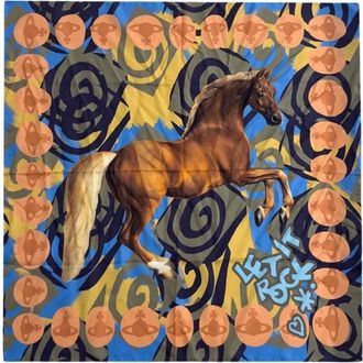 Vivienne Westwood unisex, Accessoires, Multicolore, Taille: ONE Size Horse Square 90X90
