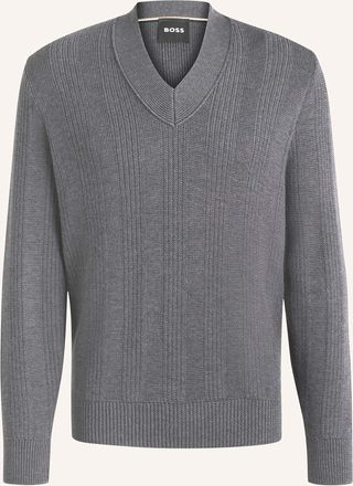 HUGO BOSS Pullover Birvo grau
