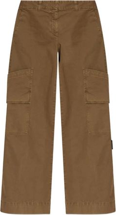 Off-white cargo pocket trousers - Braun