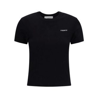 Coperni Femme, Tops, Noir, Taille: 38 FR T-shirt en coton avec imprim&eacute; graphique