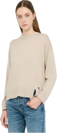 Liu Jo Femme, Pulls, Beige, Taille: 40 FR Pull ras du cou