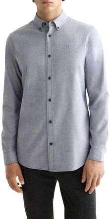 Scotch & Soda Oxford Shirt Herren Hemd, Insignia Blue Stripe, M