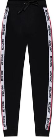 Moschino Homme, Pantalons, Noir, Taille: 2XL Logo Pantalons de surv&ecirc;tement