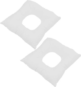 NUOBESTY 2 St&uuml;ck Pack Massage Gesichtskissen mit Loch Ergonomische Kopfst&uuml;tze aus Weichem Atmungsaktivem Material Spa und Heimanwendung Rutschfestes Liegenkiss