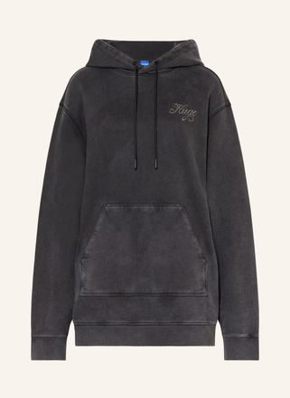HUGO BOSS Hugo Oversized-Hoodie Dejandra Mit Schmucksteinen grau