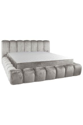 Esposa Polsterbett, Grau, Textil, 180x200 cm, gepolstertes Kopfteil, in verschiedenen Gr&ouml;&szlig;en erh&auml;ltlich, bodentiefer Einstieg, Schlafzimmer, Betten, Polsterb