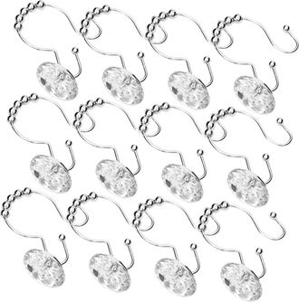 Aboofan 12stücke Teiliges Badezimmer Vorhanghaken Aus Metall Kreative Dekorative Duschvorhanghalter Mit Glatter Oberfläche Rostfrei Einfach Zu Montieren Geeig
