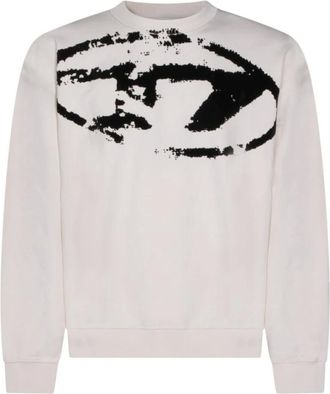 Diesel Homme, Sweatshirts et sweats &agrave; capuche, Blanc, Taille: S SweaT-shirt