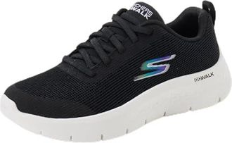 Skechers Womens GO Walk Flex Viva, Textile Noir avec Bordure Blanche., 35.5 EU