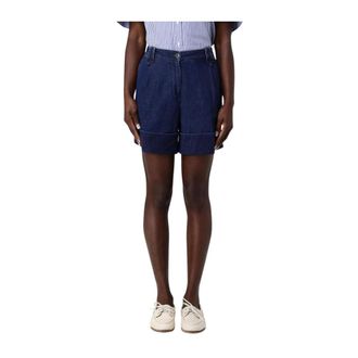 Fay Femme, Shorts, Bleu, Taille: W27 Shorts en Denim Bleu pour Femmes