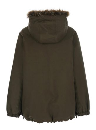 VALENTINI 1972 Womens Reversible Parka Green Cotton Coat