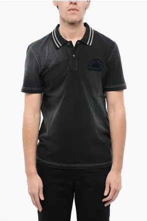 Diesel RED TAG Acid Wash T-SMID Polo Shirt with 2-Buttons size Xxl