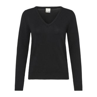 Ichi Ichi - V-neck Tricots - Femme - Pulls - Noir - Taille: 40 FR