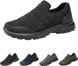 Generic Bottes de neige &agrave; enfiler pour homme - Chaussures de travail &eacute;paisses et chaudes - R&eacute;sistantes &agrave; leau - Chaussures dhiver antid&eacute;rapantes - Chaussures 