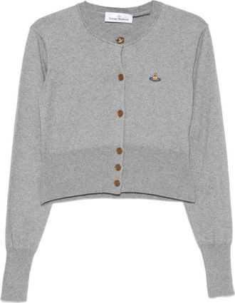 Vivienne Westwood Femme, Pulls, Gris, Taille: 38 FR Gilet en maille