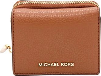 Michael Kors Femme, Accessoires, Brun, Taille: ONE Size Empire Metallic Logo Wallet