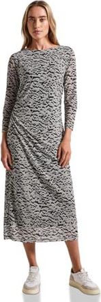 Street One 1408845 Robe en Maille à Motifs, Beige Matin, 42 Femmes