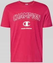 Champion T-Shirt mit Label-Print und Rundhalsausschnitt