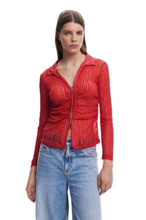 Desigual Damen 25SWTK95 T-Shirt, RED, M