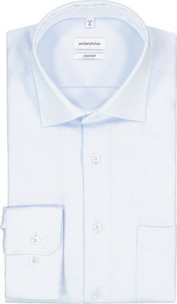 Seidensticker Seidensticker Herren Hemd blau Baumwolle