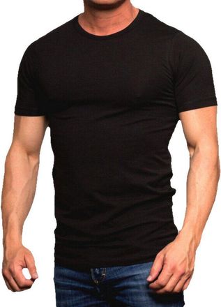 Jack & Jones T-Shirt (Spar-Set, 5er-Pack) O-Neck & V-Neck, in Unifarben, aus Bio-Baumwolle