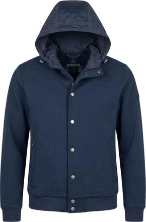 H&egrave;SKIMO Bomber Pett. Cappuccio Interlock - Homme - Vestes - Bleu - Taille: M