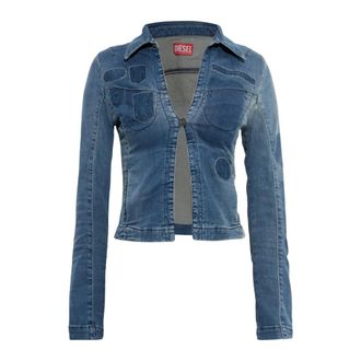 Diesel Damen, Jacken, Blau, XSGr&ouml;&szlig;e