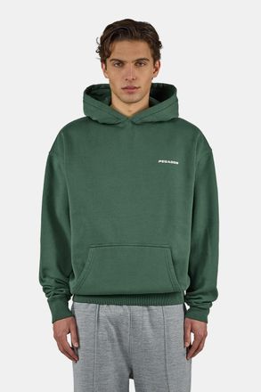 Pegador Kapuzensweatshirt PEGADOR Bovec Oversized Hoodie, Herren, Gr. XXL, washed solid gr&uuml;n, Sweatware, Obermaterial: 80% Baumwolle, 20% Polyester, bedruckt,
