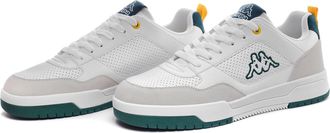 Kappa Herren Logo Manis Athletic Shoes, White-Green DK, 43 EU