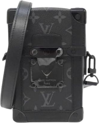 Louis Vuitton Pre-owned Sac Bandouli&egrave;re Vertical Trunk Monogram Eclipse - Homme - Pre-owned - Noir - Taille: ONE Size