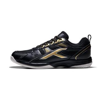 Hundred Hundred Homme Raze (Black/Gold, Size: EU 40/UK 6/US 7) | Material Upper: Polyester, Sole: Rubber | Suitable for Indoor Tennis/Squash