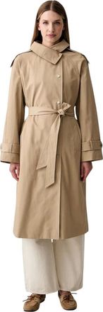 DKNY Dkny, Femme, Manteaux, Beige, Taille: 44 FR Trench-coat ceintur&eacute;