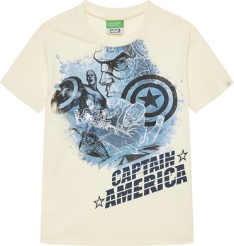 Benetton United Colors Of Benetton T-Shirt 35RYC10N9 Beige Regular Fit