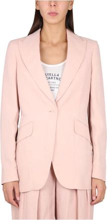 Stella McCartney Femme, Vestes, Rose, Taille: 34 FR Blazer Crois&eacute;