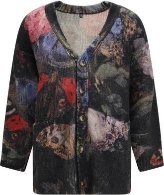 R13 Cardigan oversize en cachemire - Femme - Pulls - Multicolore - Taille: 36 FR