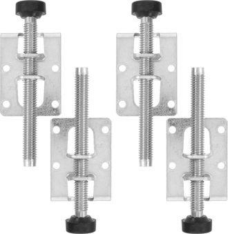 Valiclud 4 Stück Verstellbare Möbelfüße aus Stahl Höhenverstellbare Tisch Schrankleveler für Unebene Böden Stabile Möbelbeine Belastbar und Langlebig Geeignet 