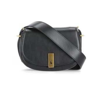 Ralph Lauren Femme, Sacs, Noir, Taille: ONE Size Mini Sac Bandouli&egrave;re ID en Cuir