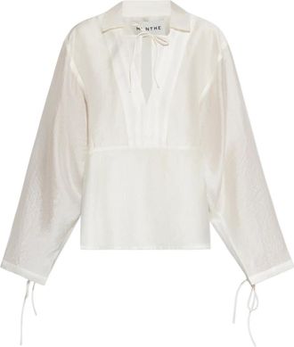 Munthe Femme, Blouses et Chemises, Beige, Taille: 38 FR Babette Top