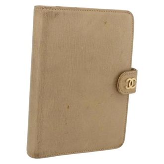Chanel Pre-owned Leder Home-Office - - Pre-owned - Damen - Beige - ONE SIZE
