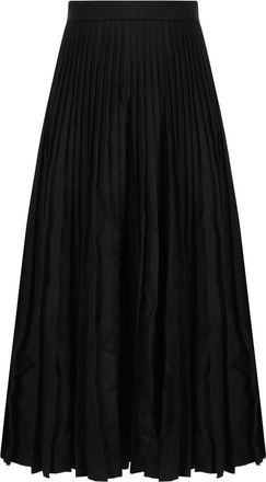 Balenciaga Faltenrock in Knitteroptik - Schwarz