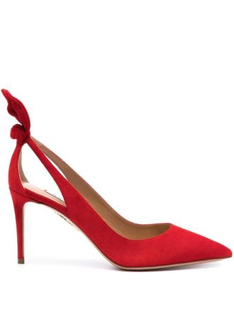 Aquazzura escarpins à noeud papillon 85 mm - Rouge